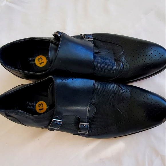 Steve Harvey | Shoes | Steve Harvey Black Leather Wingtip Oxford ...